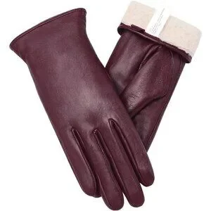 Accessories | Womens Wine Red Touch Screen Warm Winter Driving Hullhand ...